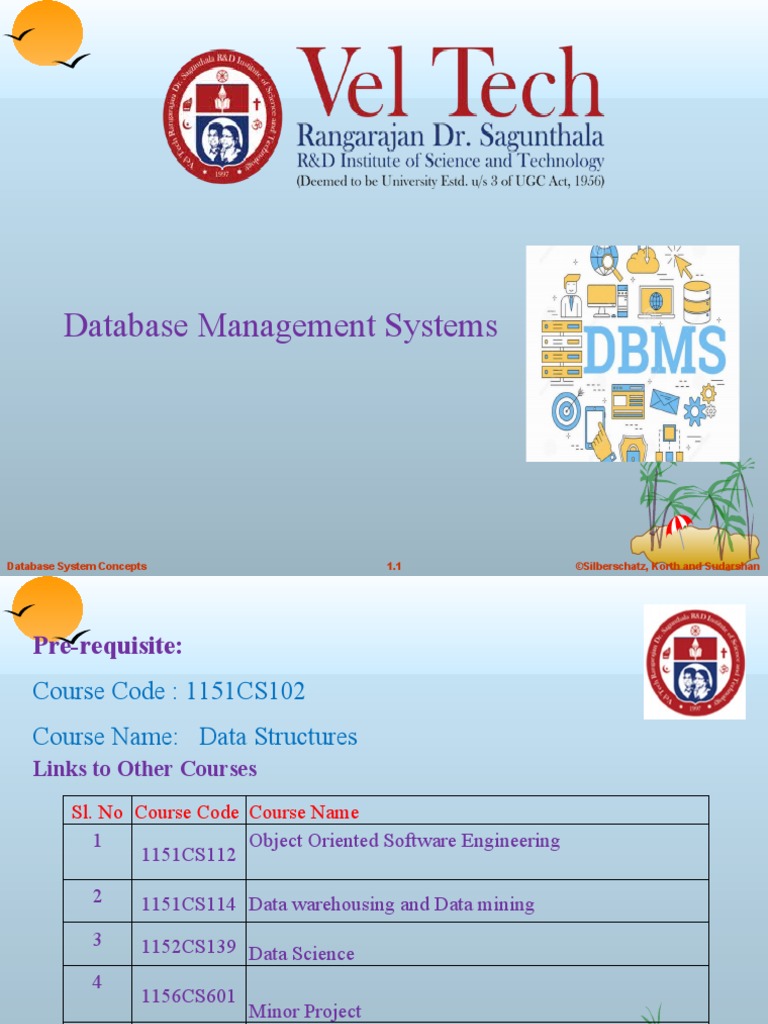 Database Management Systems: ©silberschatz, Korth and Sudarshan 1.1 ... Database Management Systems: ©silberschatz, Korth and Sudarshan 1.1 ...