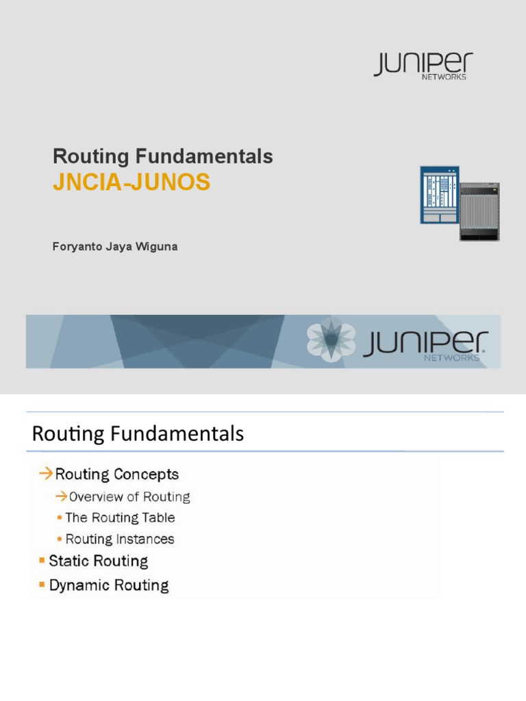 Jncia-Junos: Routing Fundamentals | PDF