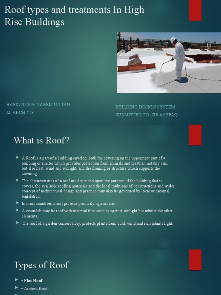 Roof Types and Treatments for High Rises | PDF | Roof | Concrete