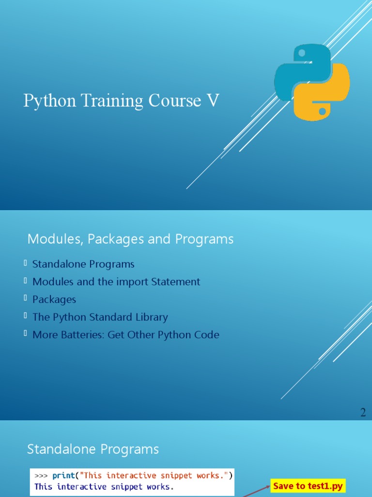 Python Course 5 Pdf Modular Programming Python Programming Language 