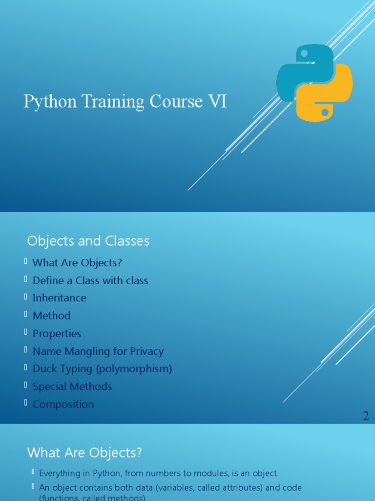 Python Training Course Vi Pdf Class Computer Programming Method Computer Programming 2108