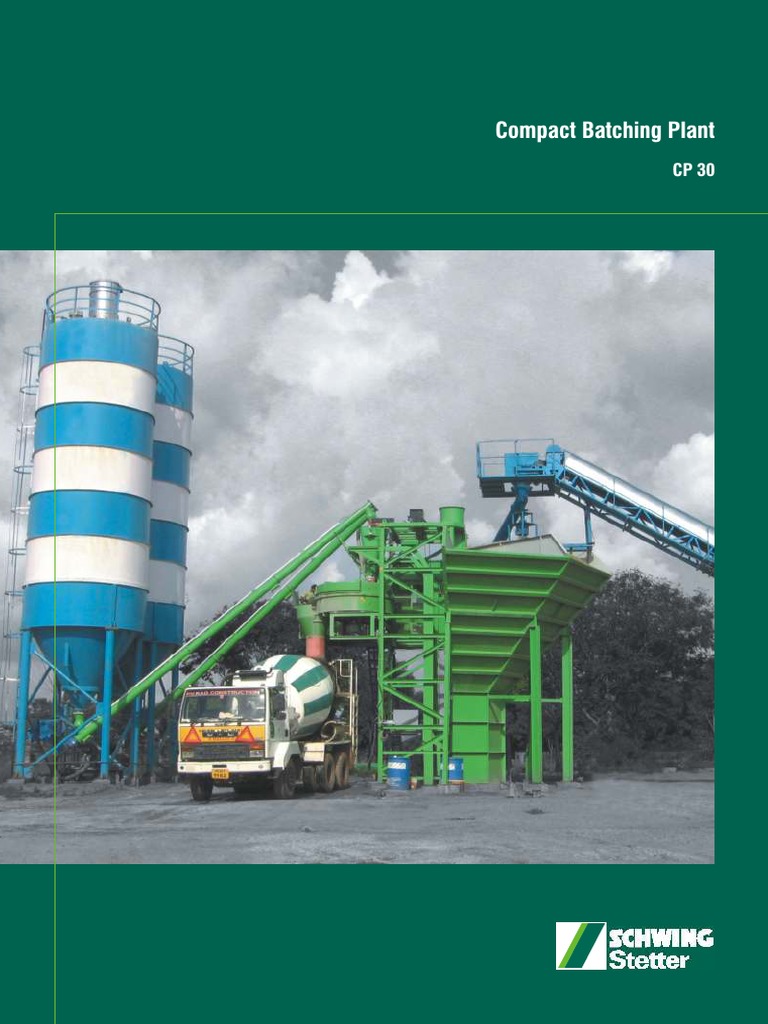 Schwing Stetter CP30 Batching Plant Overview | PDF | User Interface ...