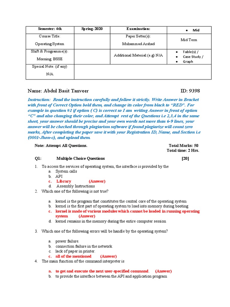9398 - Basit - C | Download Free PDF | Process (Computing) | Scheduling ...