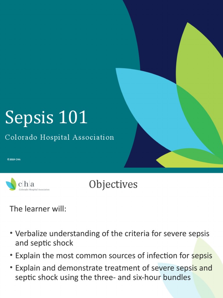 Sepsis 101: Colorado Hospital Association | PDF | Sepsis | Shock ...