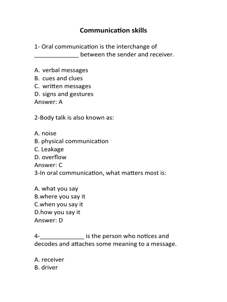 Improve Communication Skills With Effective Oral & Nonverbal Techniques ...