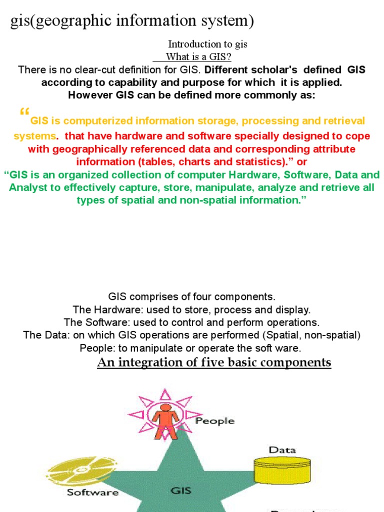 Gis (Geographic Information System) | PDF | Data Model | Geographic ...