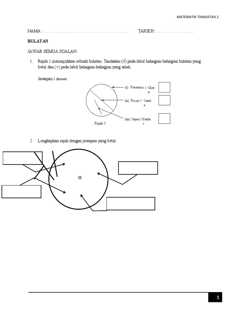 Ciri Ciri Bulatan | PDF