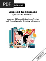 Applied Economics Q4 Module 4 | PDF | Inflation | Recession
