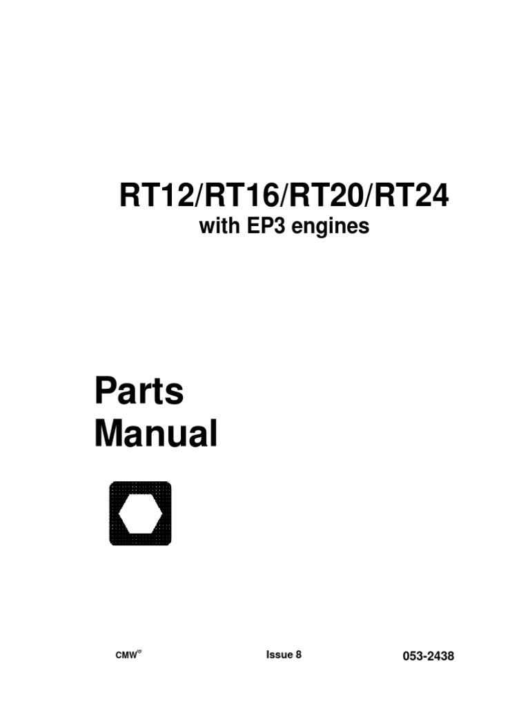 Parts Manual RT12-RT24 053-2438 Issue 8 | PDF | Manufactured Goods ...