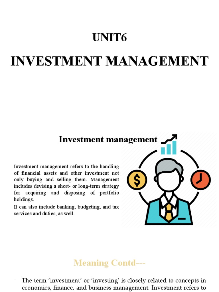 Unit6: Investment Management | PDF