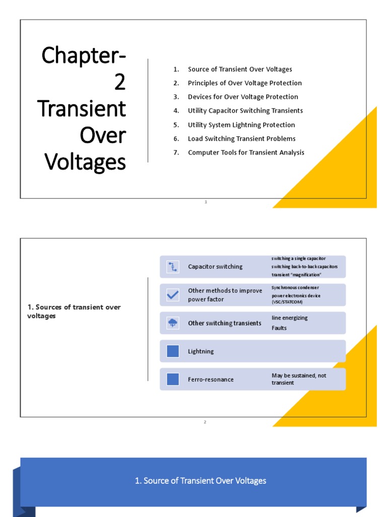 Transient Overvoltages Guide | PDF | Capacitor | Electronic Filter