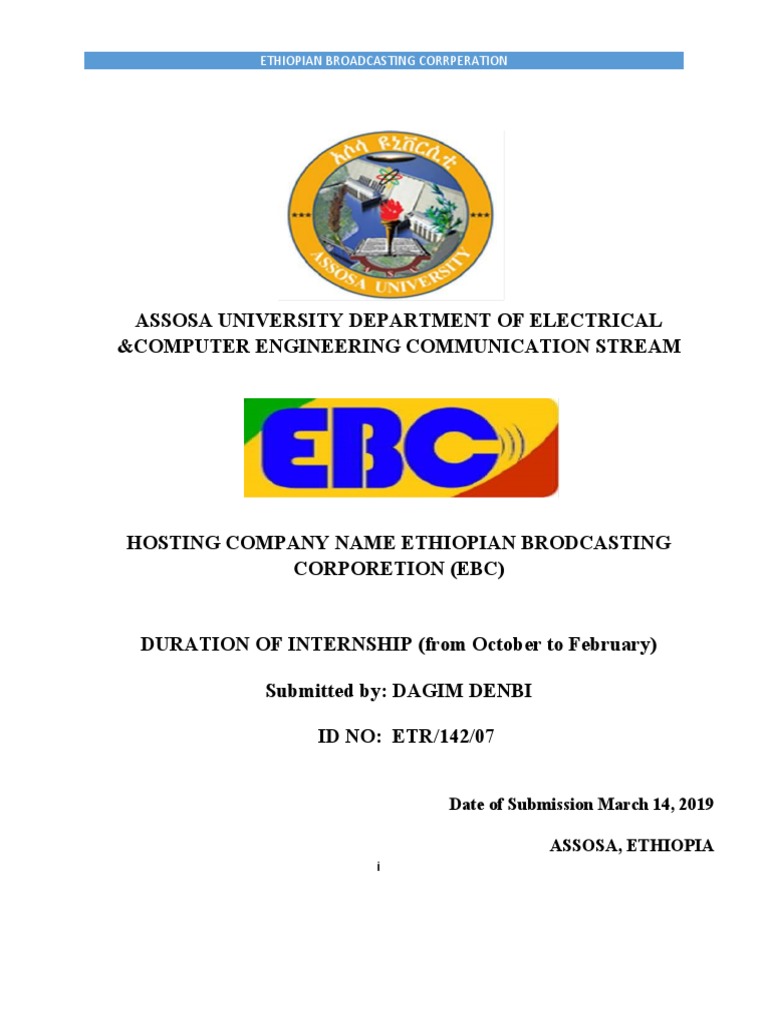Assosa University Department of Electrical &computer Engineering ...