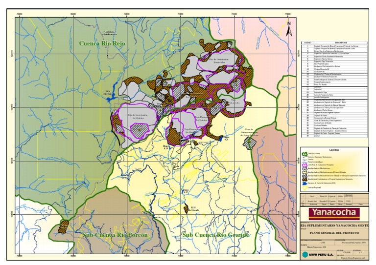 Figura1-02 Mapa de Proyecto Suplementario Yanacocha Oeste | PDF ...