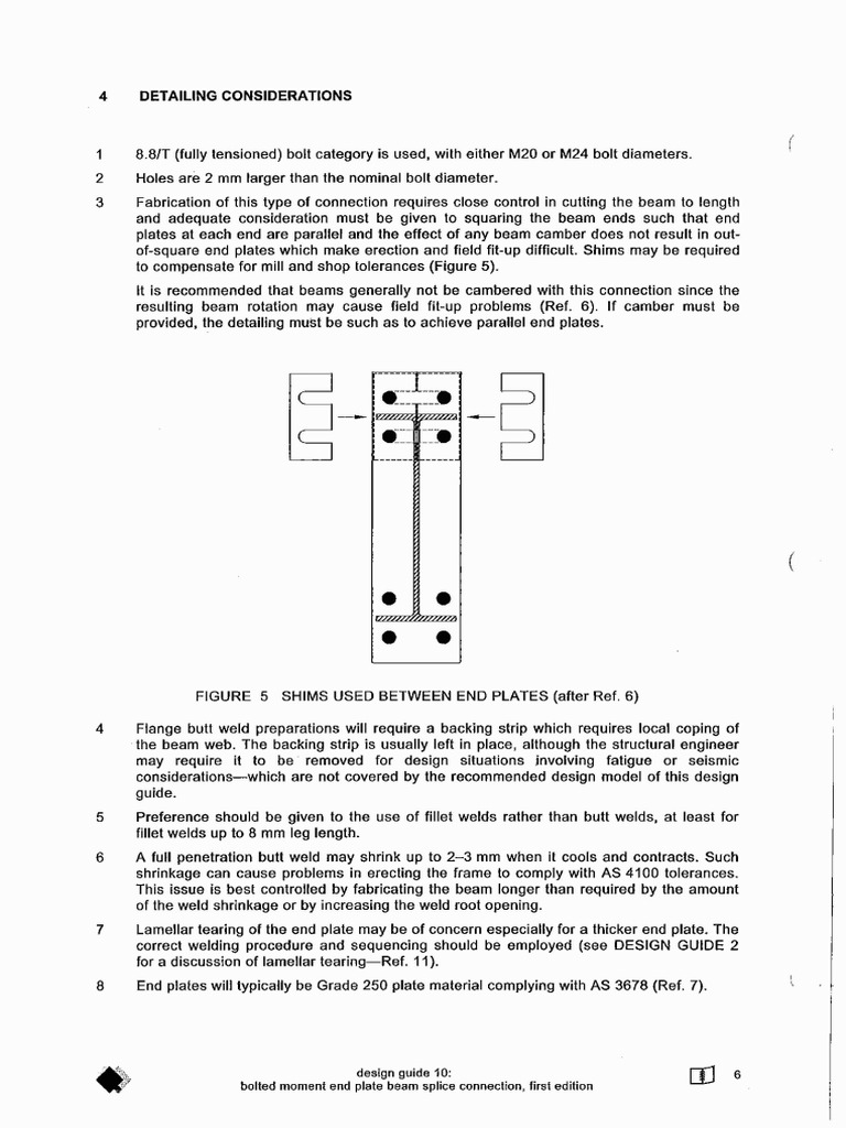 Design Guide 10: Bolted Moment End Plate Beam Splice Connection, First ...
