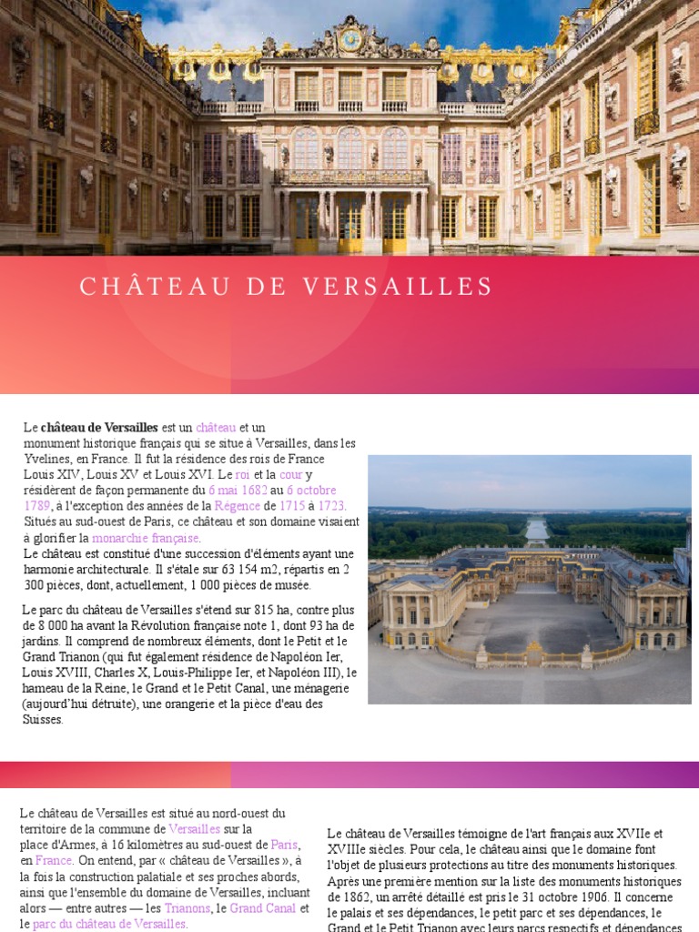 Château de Versailles | PDF | Château de Versailles