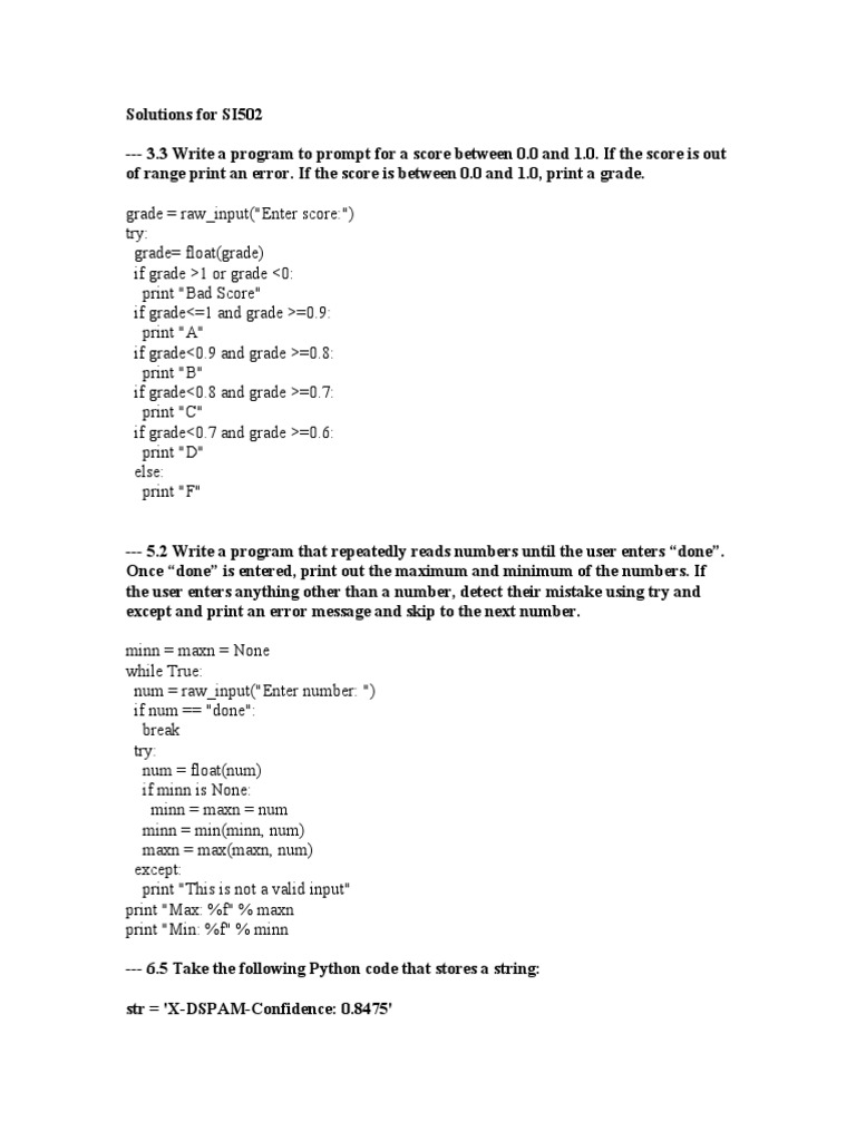 Solutions SI502 Programming Problems | PDF | String (Computer Science) | Computer Science