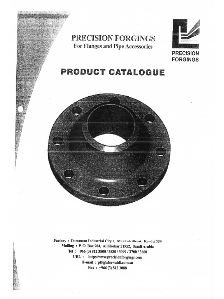 Precision Flange Data Sheet | PDF