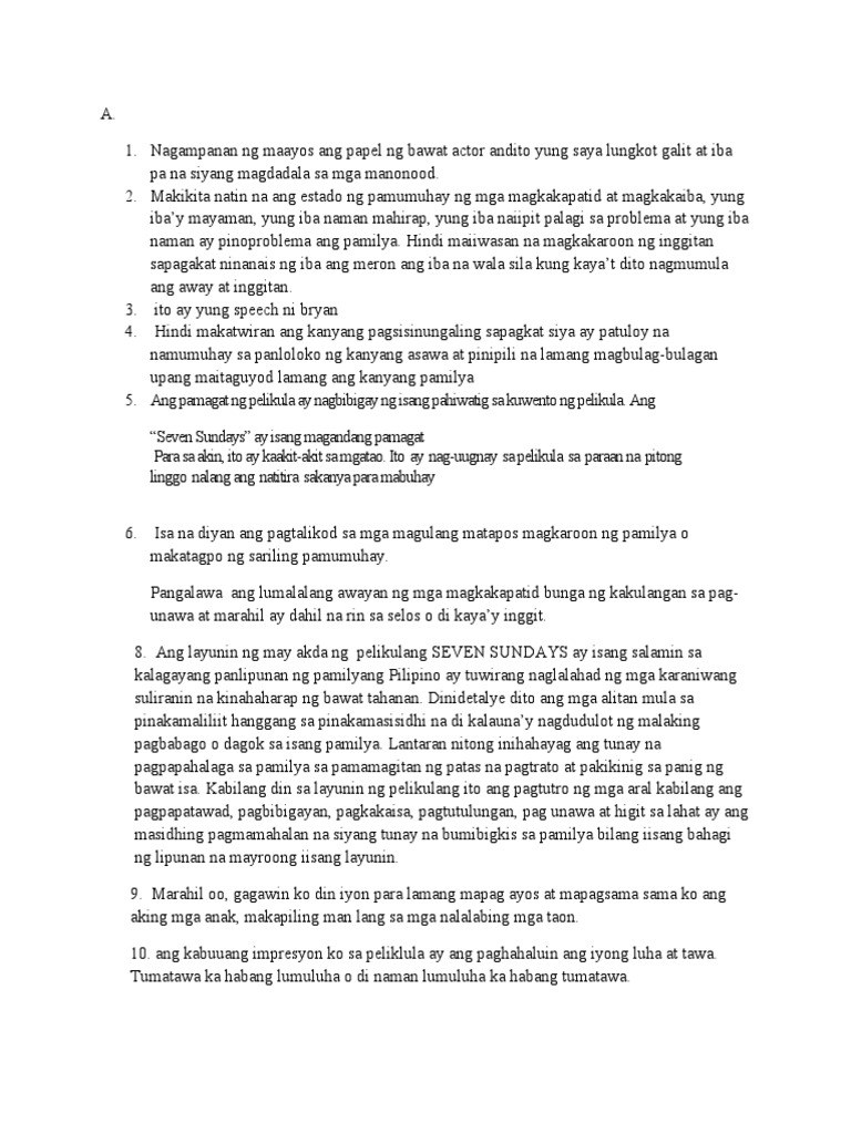 Pagsusuring Pampelikula-Alex | PDF