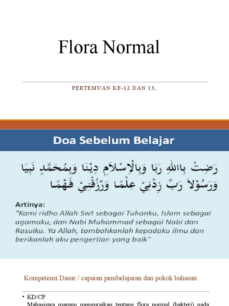 Flora Normal dan Kesehatan Manusia | PDF | Kesehatan Holistik | Ilmu Sosial