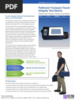Palltronic Flowstar V Filter Integrity Test Instrument | PDF | Computer ...