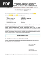 Surat Keterangan Hasil Ujian SD | PDF