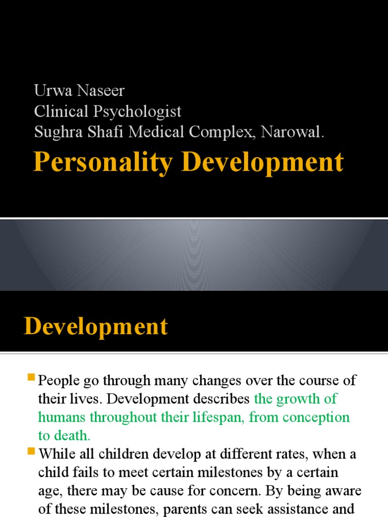 Personality & Development Stages | PDF | Id | Developmental Psychology