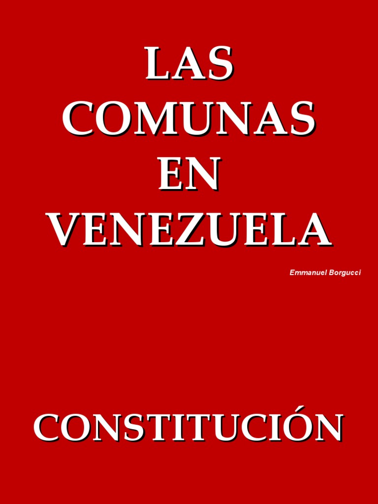 Esquema de Las Comunas en Venezuela | PDF | Federación | Política