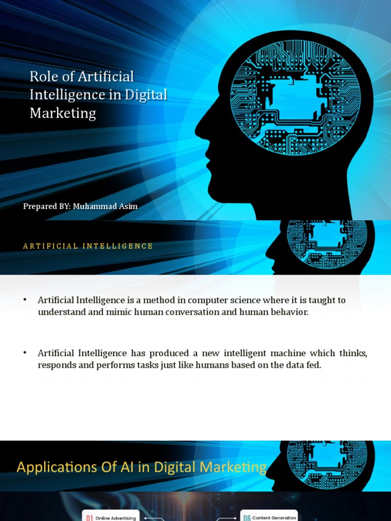 Role of AI in Digital Marketing | PDF | Artificial Intelligence ...