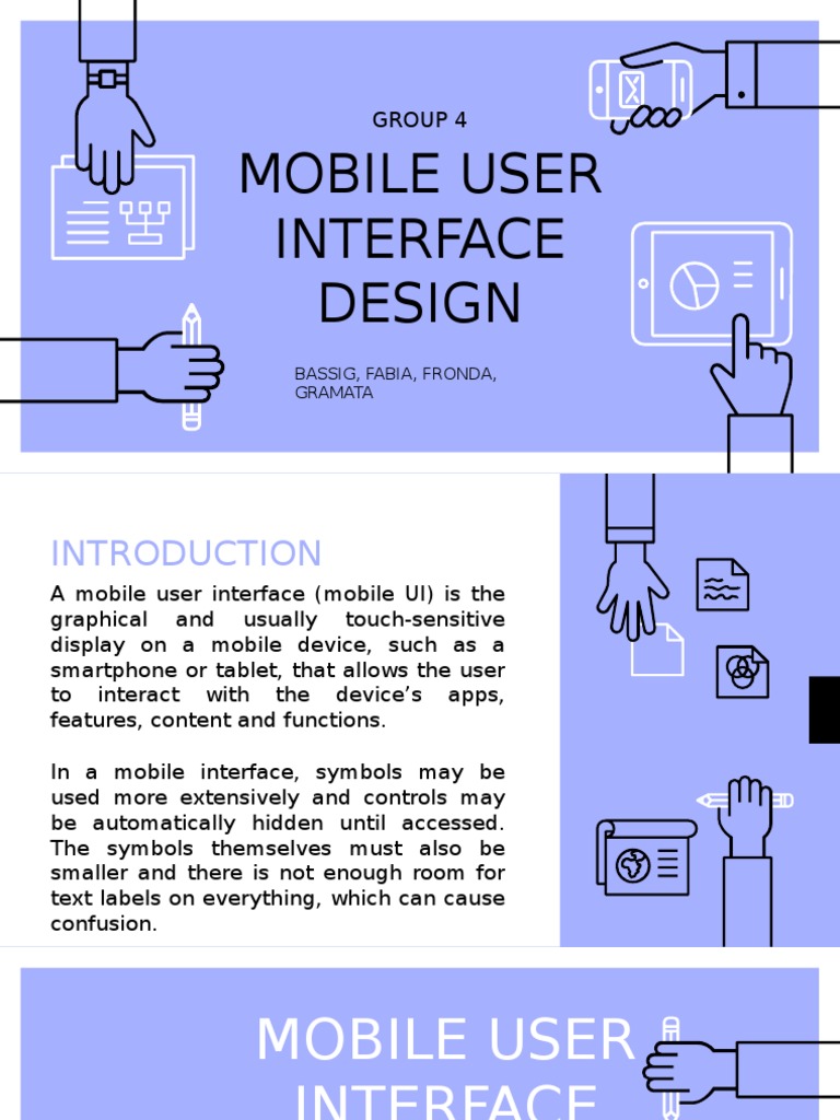 Mobile User Interface Design Guide | PDF | Graphical User Interfaces ...