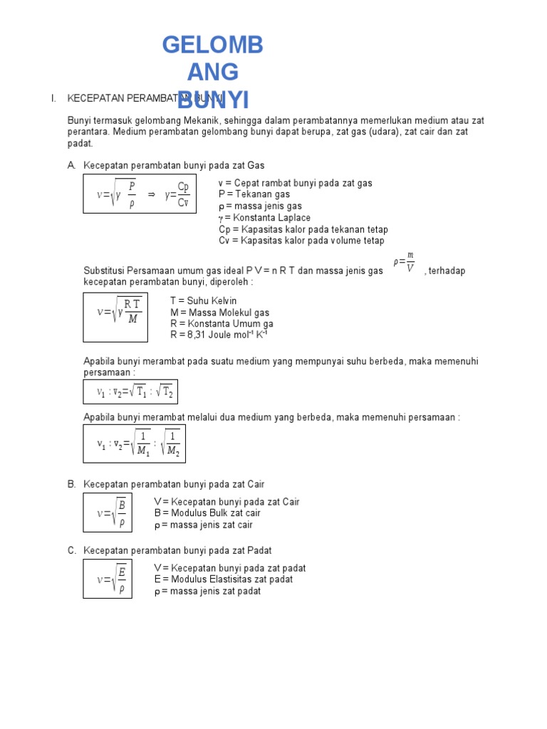 Gelombang Bunyi | PDF | Metode & Bahan Ajar | Seni