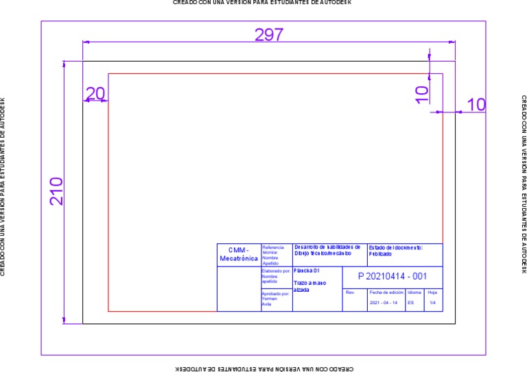 Rótulo y Cajetín, Medidas Principales | PDF | Science | Ciencia y Tecnología