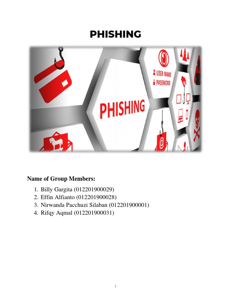 Phishing: Name of Group Members | PDF | Phishing | Social Engineering (Security)