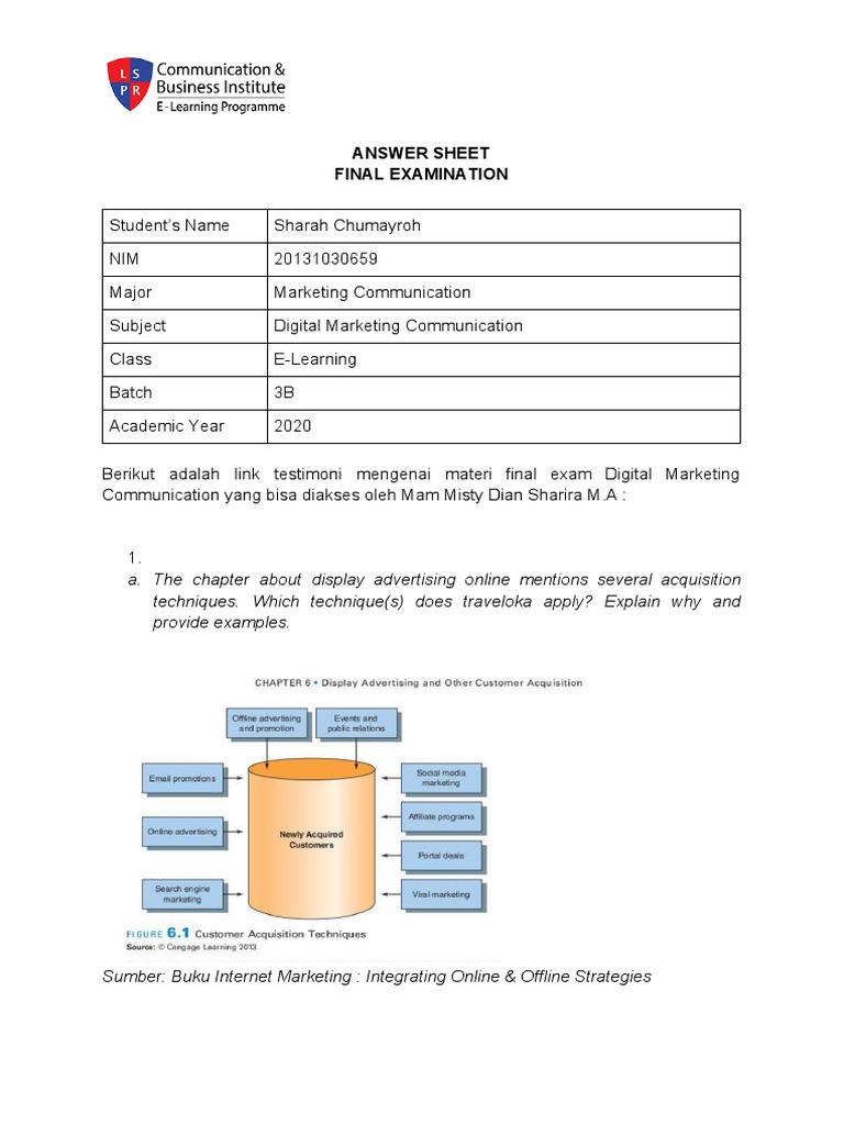 Digital Marketing Final Exam Bismillah | PDF
