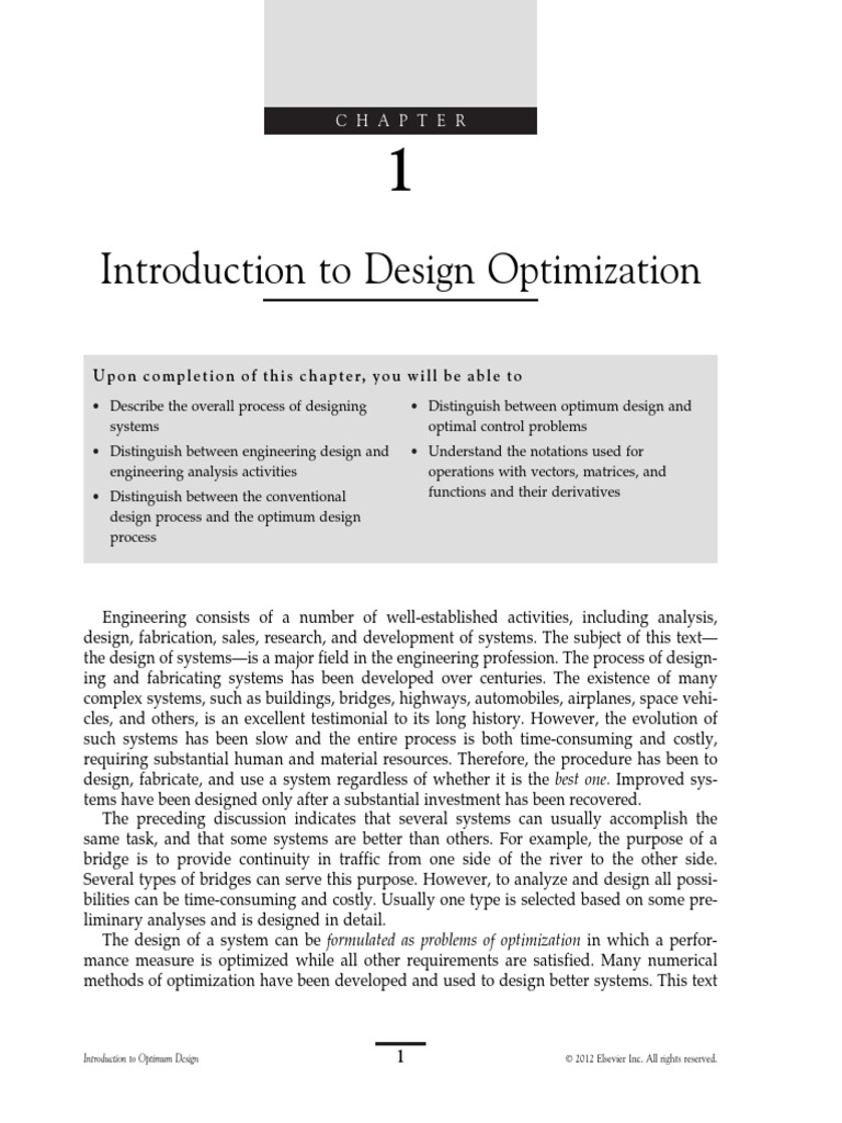 Mühendislikte Optimizasyon 2. Hafta (Giriş) | PDF | Mathematical Optimization | System