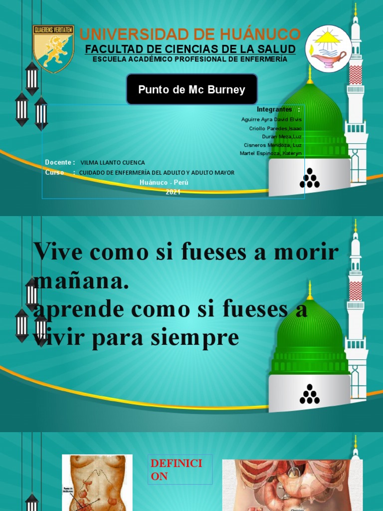 Signo y Punto de McBurney en Apendicitis | PDF | Enfermedades y ...