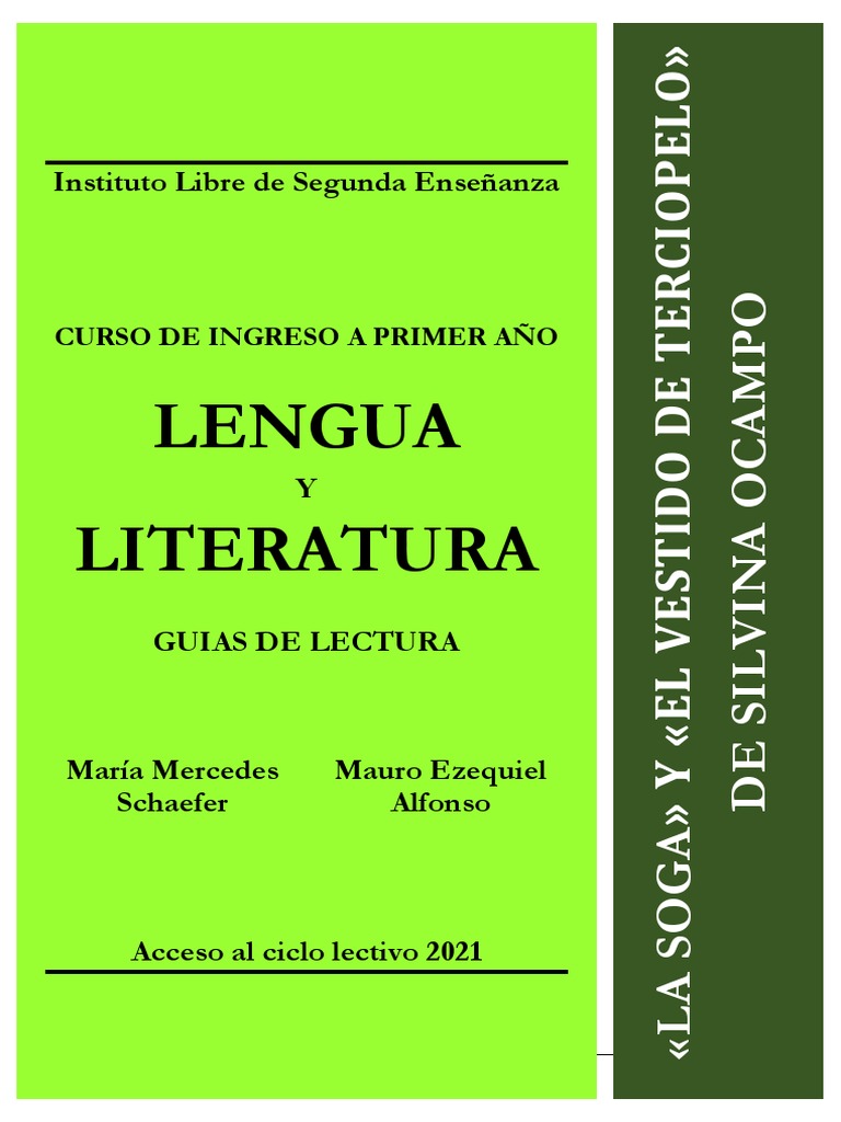 Clase 7 - Guía de Lectura (La Soga y de Silvina Ocampo) | PDF | Cuentos