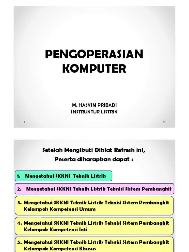 Pengoperasian Komputer | PDF