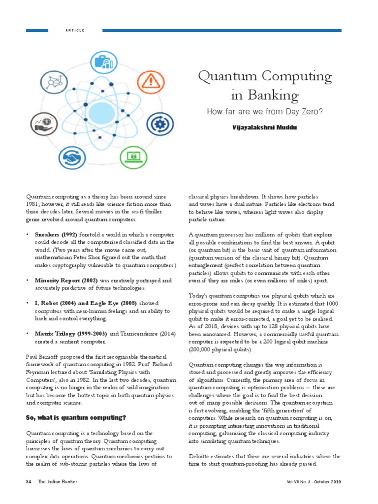 Quantum Computing in Banking - Indian | PDF | Quantum Computing ...
