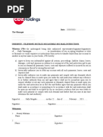 RBZ Declaration | PDF