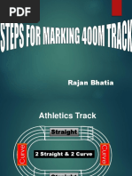 IAAF 400m Standard Track Marking Plan | PDF | Track And Field | Lane