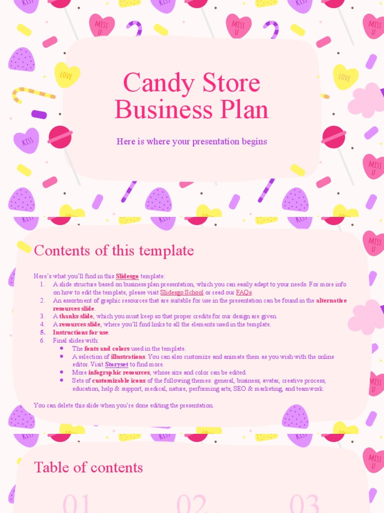 Candy Store Business Plan | PDF | Planets | Jupiter