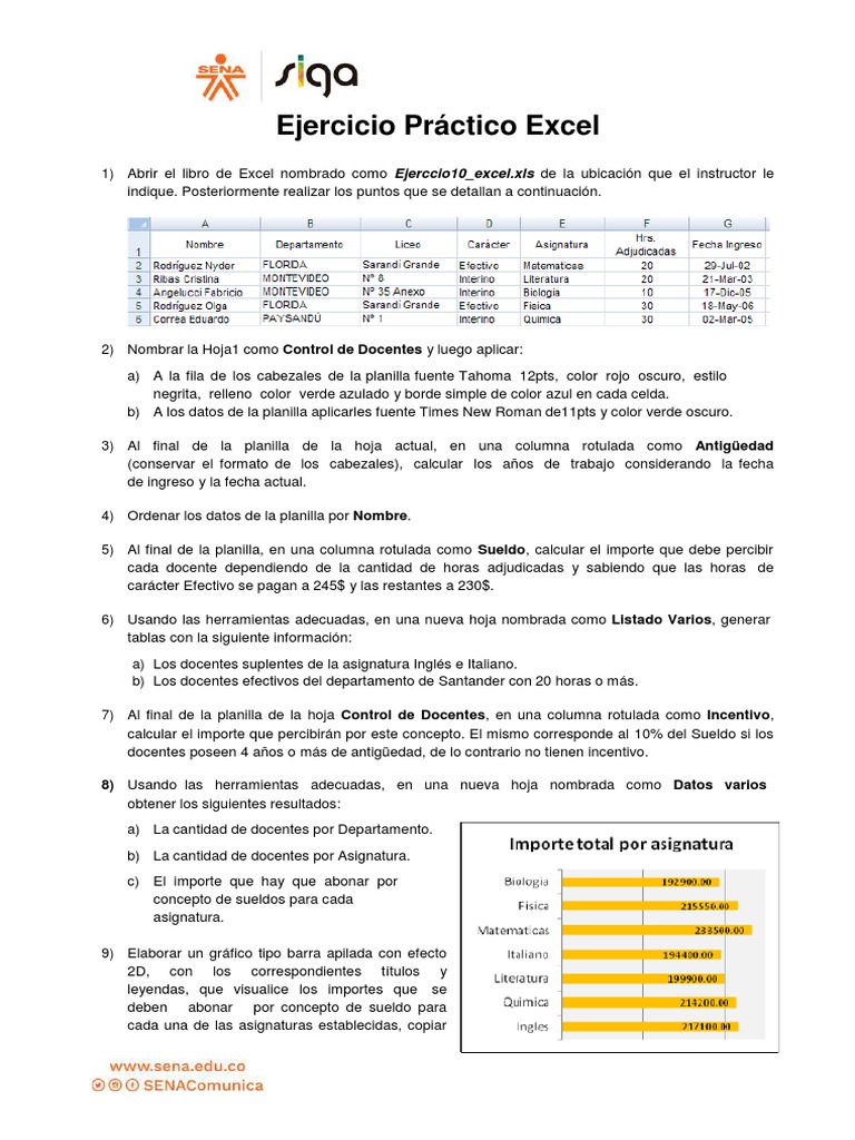 Ejpractico 10 Excel | PDF