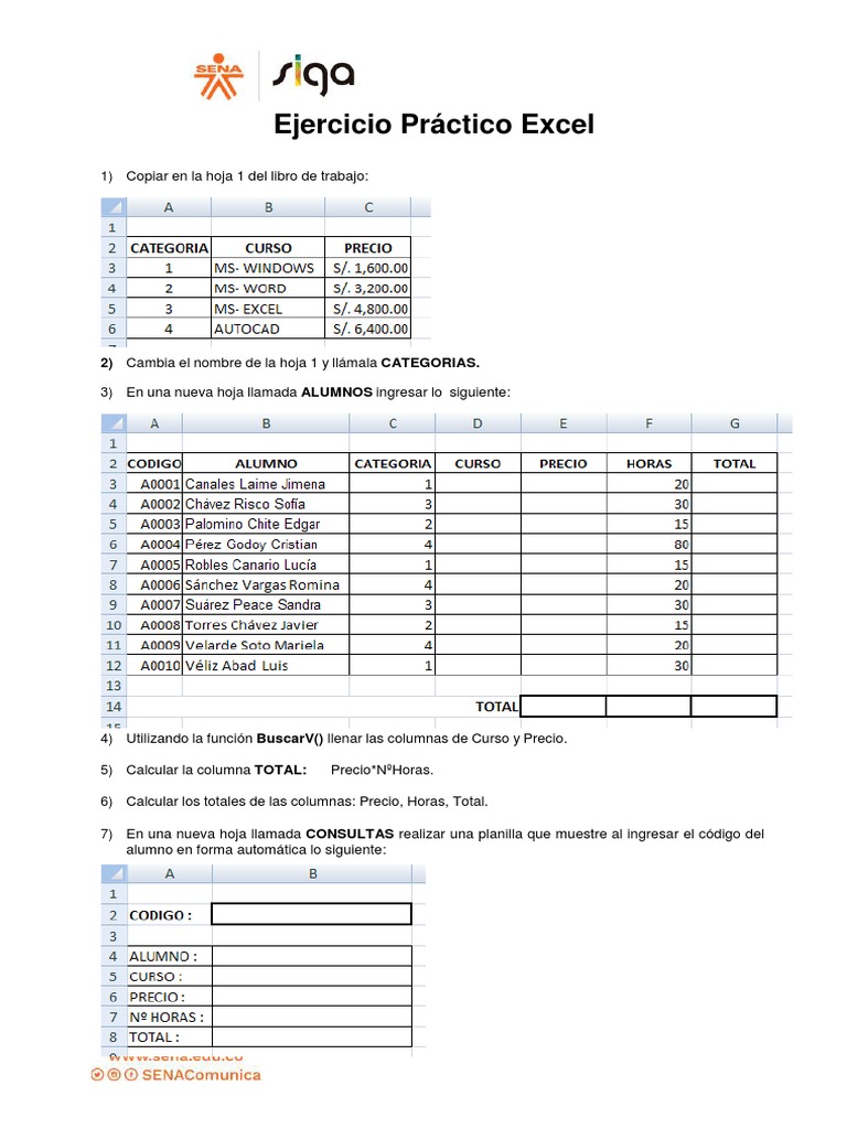 Ej Practico 9 Excel | PDF