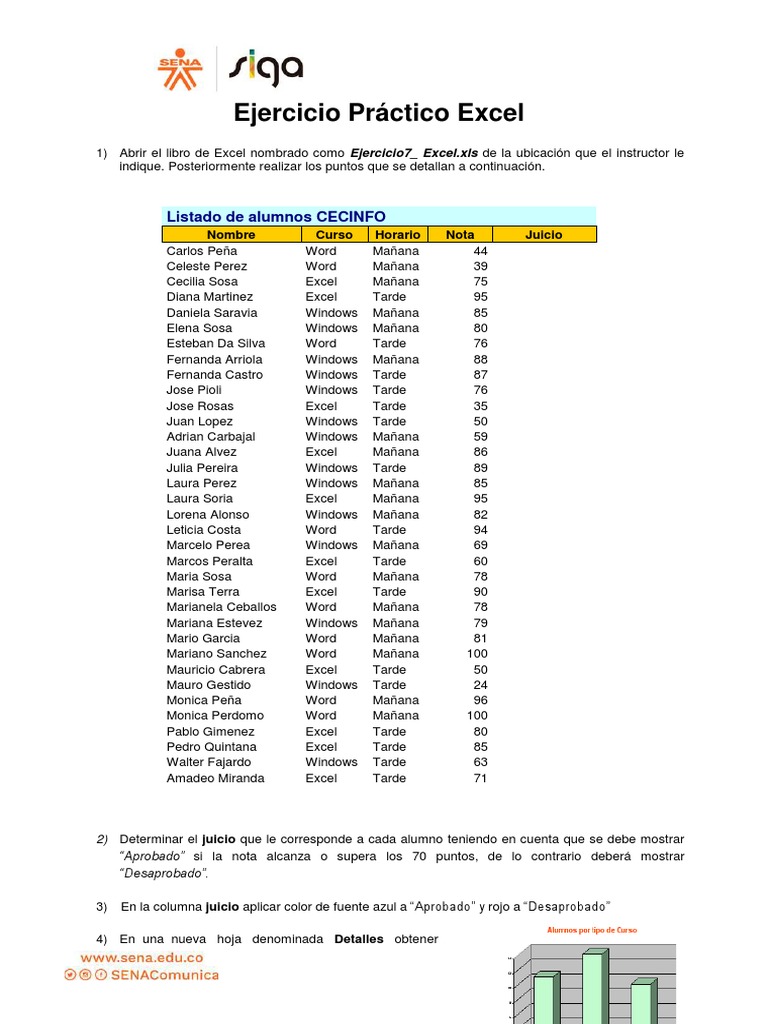Ejpractico 7 Excel | PDF | Microsoft Windows | Software de la aplicacion