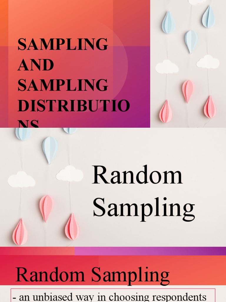 Sampling and Sampling Distributions | PDF | Sampling (Statistics) | Mean
