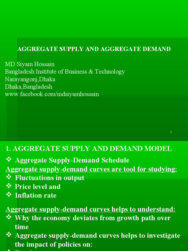 Aggregate Supply and Aggregate Demand | Descargar gratis PDF | Supply ...