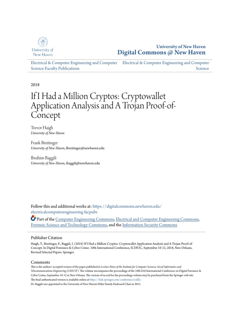 If I Had A Million Cryptos: Cryptowallet Application Analysis and A ...
