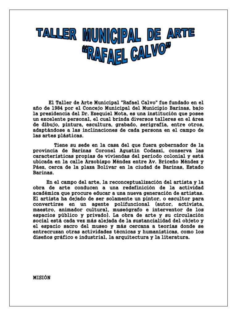 Resenas y Fotos de Rafael Calvo | PDF | Arte