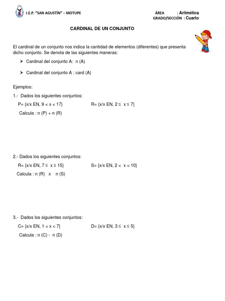 Cardinal de Un Conjunto | PDF