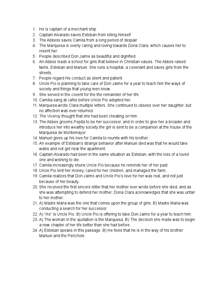 English 11 - Bridge of San Luis Rey | PDF